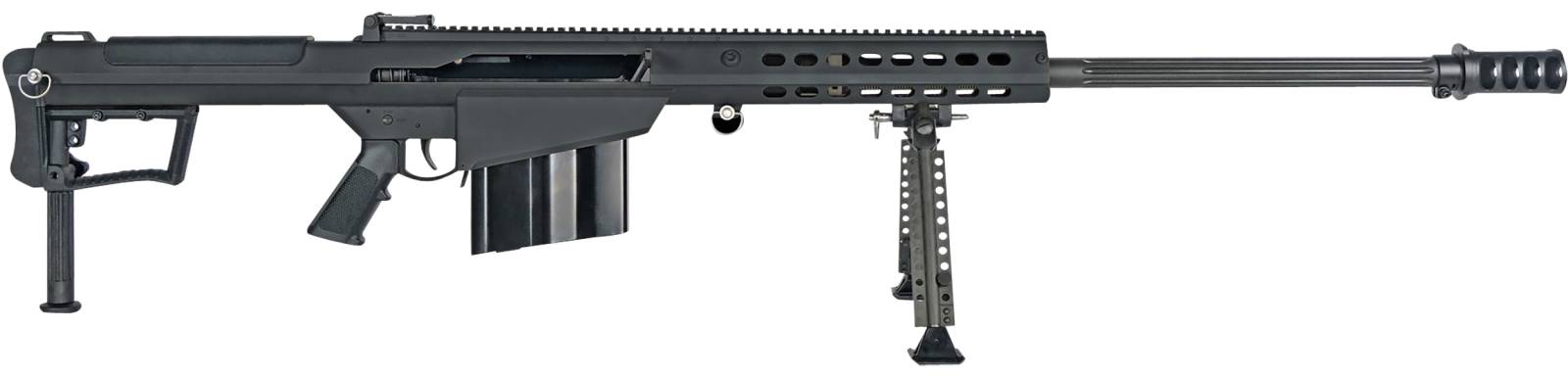 BARRETT 18062S M107A1 S 50BMG 10RD 20" FLUTED BBL BLACK TITANIUM ...